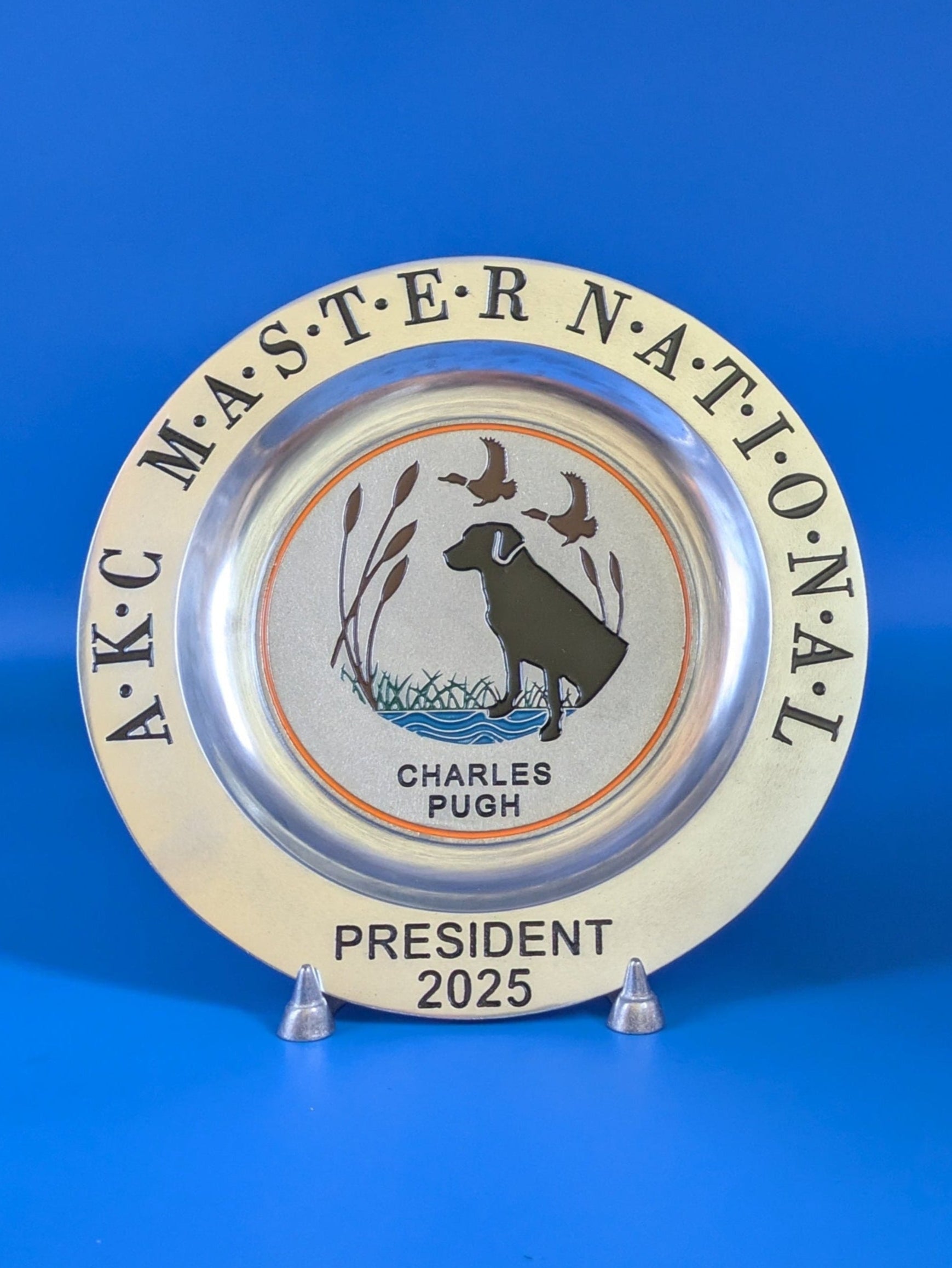 10" Personalized Award Plate – Pewter Traditions